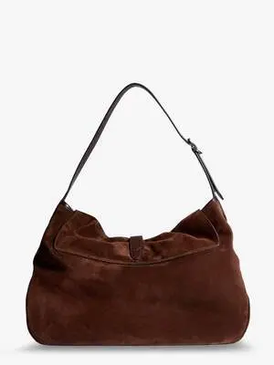 Gucci Jackie Flap Suede Shoulder Bag