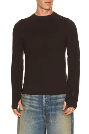 YARDSALE Knit Baselayer Top - Dark Chocolate