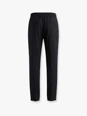 Dolce & Gabbana Pinstriped Wool Jogging Trousers