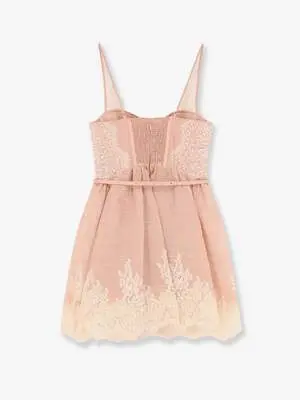 Zimmermann Valiant Lace Trim Mini Dress