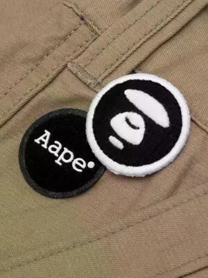AAPE BY *A BATHING APE Moonface Logo-print Cargo Shorts