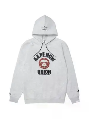 AAPE BY *A BATHING APE Moonface Printed Hoodie - Grey