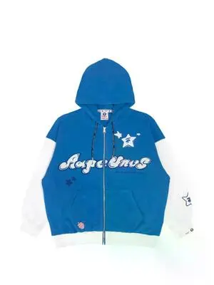 AAPE BY *A BATHING APE Moonface Panelled Hoodie - Blue