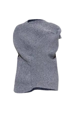 Issey Miyake Asymmetrical Knit Top - Grey