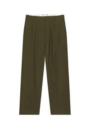Simkhai Julian Pleated Trouser - Dark Olive