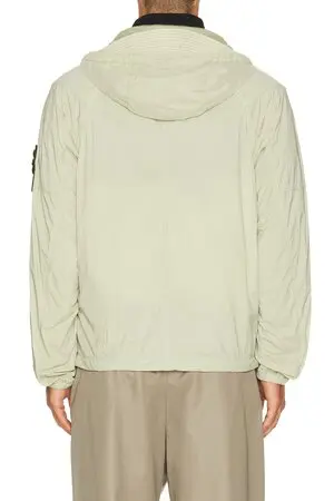 Stone Island Zip Jacket In Cream