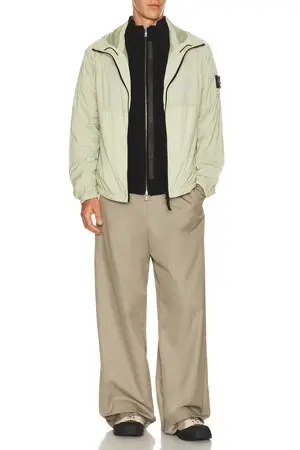 Stone Island Zip Jacket In Cream
