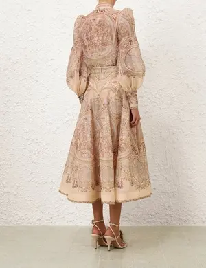 Zimmermann Ascent Panelled Midi Skirt