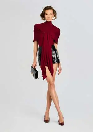 SEROYA Noemi Knit Tie Top