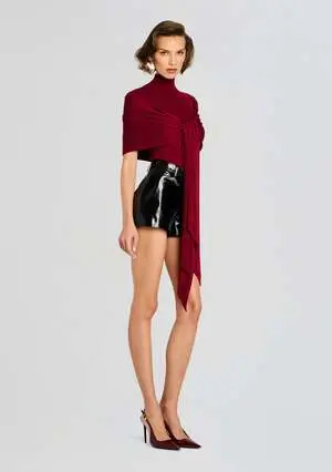 SEROYA Noemi Knit Tie Top