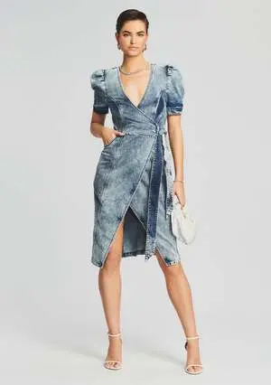 Retrofete Zelda Wrap Dress - Sienna