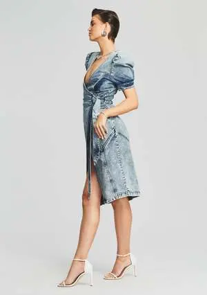 Retrofete Zelda Wrap Dress