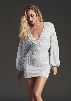 Retrofete Aubrielle Sequined Mini Dress