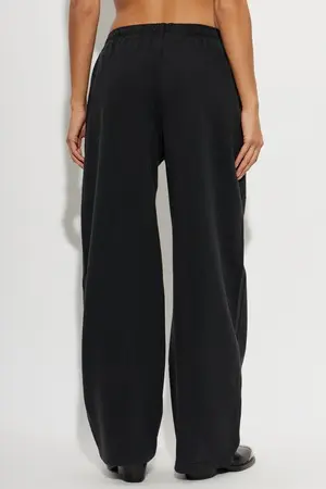 Alexander Wang Embossed Logo Wide Leg Sweatpants