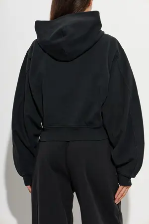 Alexander Wang Cropped Zip-up Hoodie