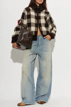 GOLDEN GOOSE Wool Cardigan With Turtleneck
