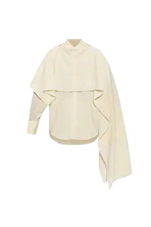 DARKPARK Shirt With 'georgia' Overlay - Cream