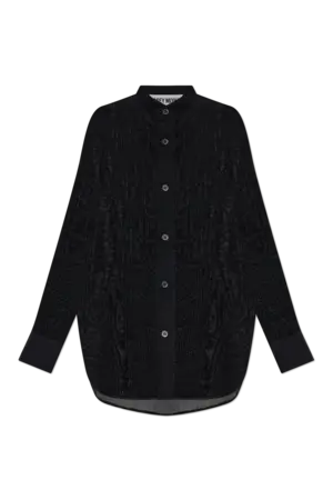 Issey Miyake Oversized Wool Blend Shirt - Black