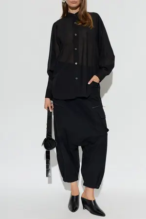 Issey Miyake Oversized Wool Blend Shirt