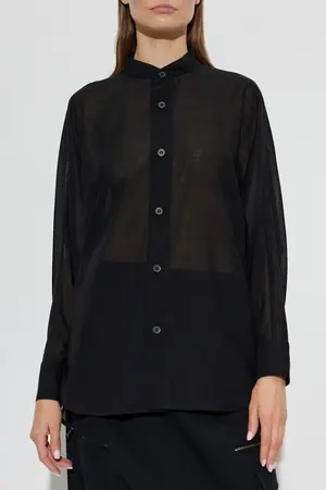 Issey Miyake Oversized Wool Blend Shirt