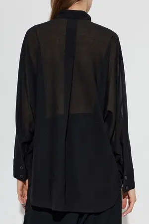 Issey Miyake Oversized Wool Blend Shirt
