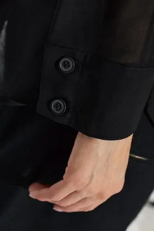 Issey Miyake Oversized Wool Blend Shirt