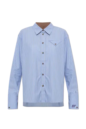 Baum Und Pferdgarten Melinda" Striped Cotton Shirt - Blue