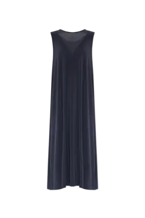 Issey Miyake Midi Dress With Pockets - Navy Blue