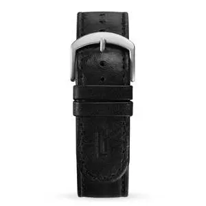 Lilienthal Berlin Leather Matte Watch Strap - Black