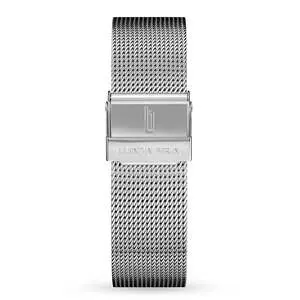 Lilienthal Berlin Polished Steel Mesh Watch Strap - Silver