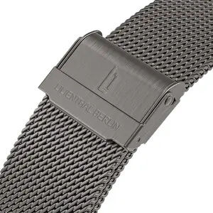 Lilienthal Berlin Mesh Anthracite Brushed Watch Strap