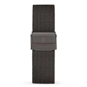 Lilienthal Berlin Mesh Anthracite Matte Watch Strap - Gray