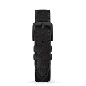 Lilienthal Berlin Leather Strap With Clasp - Black
