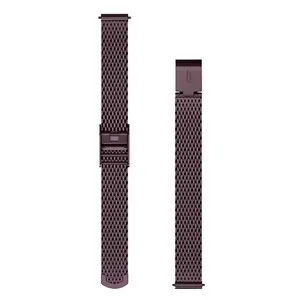 Lilienthal Berlin Mesh Watch Strap Burgundy