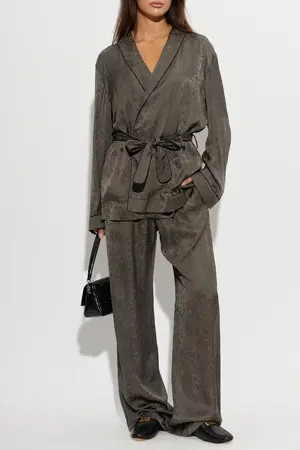 GOLDEN GOOSE Wide-leg Jacquard Pajama Pants