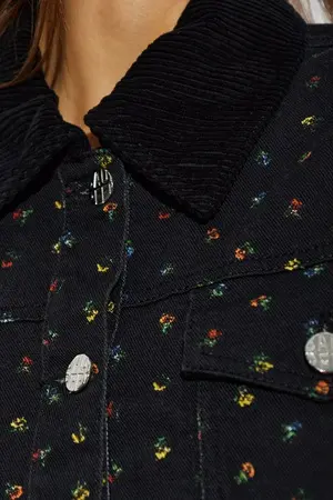 Baum Und Pferdgarten Bille" Denim Jacket With Floral Motif