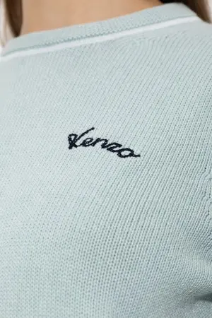 Kenzo Wool Sweater With Embroidered Logo