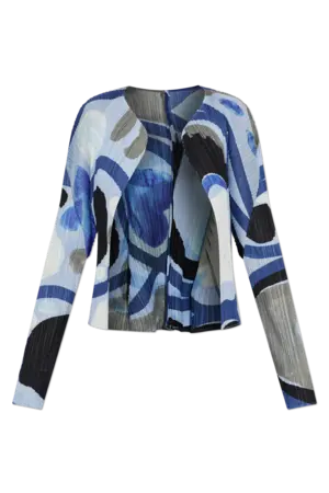 Issey Miyake Pleated Cardigan