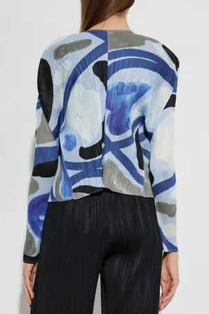 Issey Miyake Pleated Cardigan