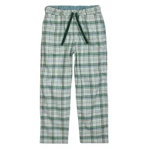 LOUNGERS Amur Leopard Plaid Cotton Trousers