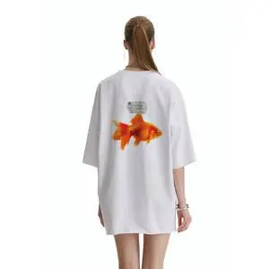 MYSIMPLICATED Lucky Graphic T-shirt - White/orange