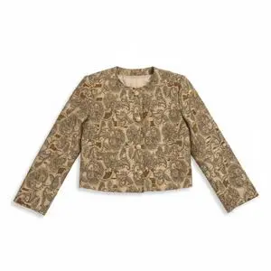 LUÚM Venice Cropped Paisley Jacquard Jacket