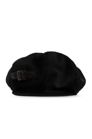 Yohji Yamamoto Wool Flat Cap - Black