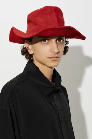 Yohji Yamamoto Suede Hat
