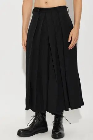 Yohji Yamamoto Wide-leg Wool Trousers