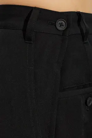 Yohji Yamamoto Wide-leg Wool Trousers