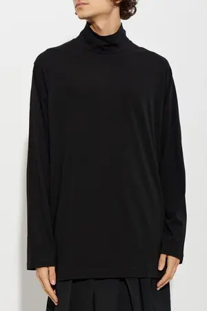 Yohji Yamamoto T-shirt With A Stand-up Collar