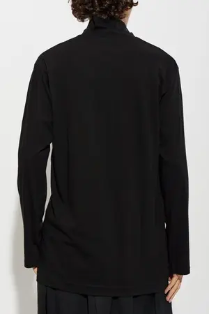 Yohji Yamamoto T-shirt With A Stand-up Collar