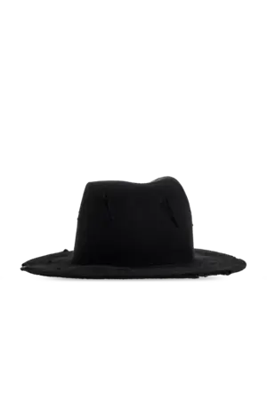 Yohji Yamamoto Wool Hat With Vintage Effect