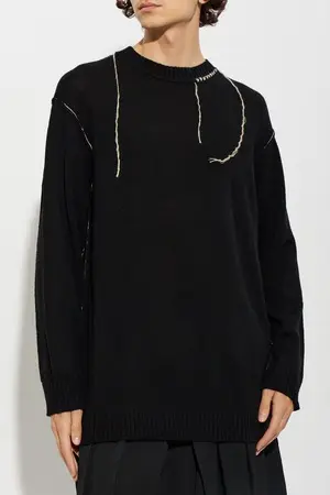 Yohji Yamamoto Wool Sweater With Raw Finish